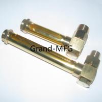 China NPT 1/2 Inch Brass Oil Level Gauge Indicator with Level Marks for Thin-Wall Containers 50-600mm for sale