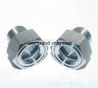 China Stainless Steel Threaded Sight Glass M42x1.5 Fluid Flow Gauge 304 316 12MPa for sale