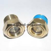 China Brass Liquid Level Sight Glass Indicator 3/8 NPT Male Pipe Thread for Pumps 5-10 Bar for sale