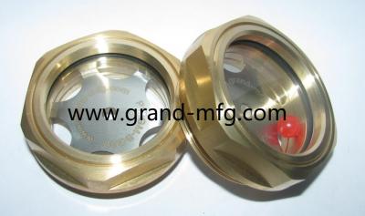 China Brass Oil Sight Glass M27 Metric Thread 5-10 Bar for Power Transmission for sale