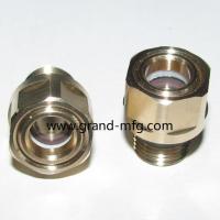 China Brass Liquid Level Sight Glass Indicator 3/8 NPT Male Pipe Thread for Pumps 5-10 Bar for sale