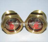 China Brass Oil Level Sight Glass Indicator G1/2 BSP Thread 5-10 Bar for Compressor Pump for sale