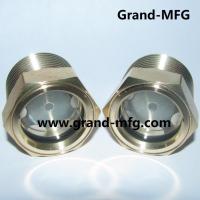 China Brass BSP Thread Oil Level Sight Glass G1 1/4 G1 with Red Ball for Air Compressor Pump 5-10 Bar for sale