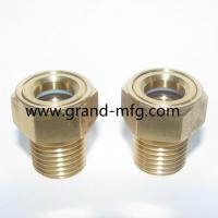 China Brass BSP G1 1/4 Oil Level Sight Glass Indicator for Vacuum Pump Air Compressor 5-10 Bar for sale