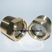 China Domed Brass Oil Sight Glass for Pump Gearboxes Compressors NPT UNC Metric Thread 5-10 Bar for sale