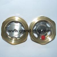 China Brass Threaded Oil Sight Glass NPT1-1/2 Gauge ViewPort 150 PSI Customizable for sale
