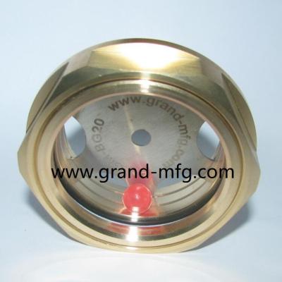 China Brass BSP Thread Oil Level Sight Glass 1/2 3/4 Inch for Roots Blower OEM for sale