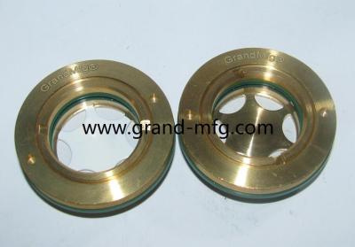China BSP G 3 Inch Brass Oil Level Sight Glass 10 Bar Observation Evaporator Sight Glass for sale