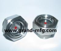 China Stainless Steel 304 Oil Sight Glass NPT 1/2 3/4 Inch Thread Oil Level Sight Port for Gearbox Pump for sale