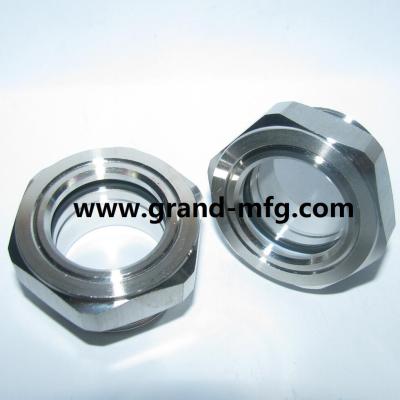 China Stainless Steel 304 Oil Sight Glass M20x1.5 Borosilicate Glass Level Indicator for sale