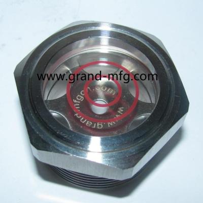 China SS304 Stainless Steel Sight Glass BSP G3/4 Oil Sight Window 220C 12MPa for Vacuum Pump Compressor Reducer for sale