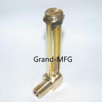 China NPT 1/2 Inch Brass Oil Level Gauge Indicator with Level Marks for Thin-Wall Containers 50-500mm for sale