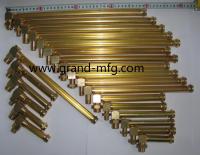 China NPT 3/8 Inch Straight Brass Oil Level Gauge Indicator with Level Marks for Thin-Wall Containers for sale