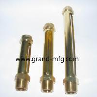 China NPT 1/4 Inch Brass Oil Level Gauge Indicator with Level Marks for Thin-Wall Containers 50-600mm for sale