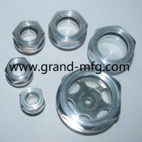 China Aluminum Oil Level Sight Glass BSP G Thread 3/8 3/4 Inch 3mm Glass High Temp for sale