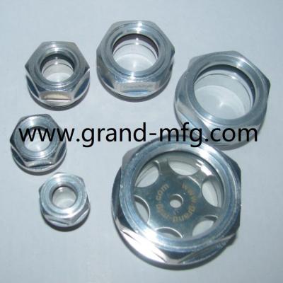 China Aluminum Oil Level Sight Glass M22x1.5 5-10 Bar for Blower Lubrication Systems for sale