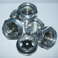 China Aluminum Oil Level Sight Glass M42x1.5 M42x2 Reducer with Viton O-Ring and SS304 Reflector for sale