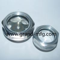 China Aluminum Oil Sight Plug G1/2 G3/4 G1 G1 1/4 BSP Thread Milled Hex Head Red Mark for sale