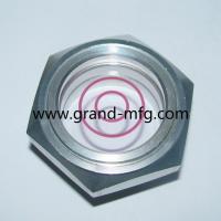 China Aluminum Oil Level Sight Glass BSP Metric Thread 5-10 Bar 120C Industrial Indicator for sale
