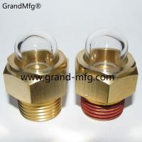 China 1/2 Inch NPT Brass Oil Level Sight Glass Gauge 5-10 Bar for Pumps and Gearboxes for sale