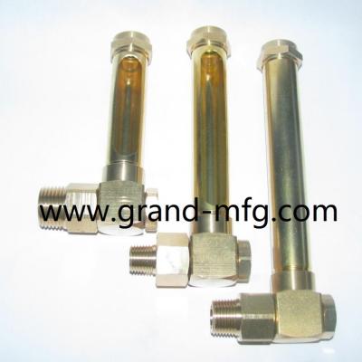China Brass Oil Level Gauge NPT1/4 with Level Marks for Hydraulic Reservoir 50-600mm for sale