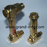 China BSP 3/4 Inch Straight Brass Oil Level Gauge Indicator with Level Marks for Thin-Wall Containers for sale