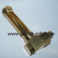 China Brass Oil Level Sight Gauge BSP 1/8 Inch with Level Marks for Hydraulic Reservoir 50-500mm for sale