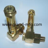 China Brass Oil Level Sight Gauge BSP 1/8 Inch with Level Marks for Hydraulic Reservoir 50-500mm for sale