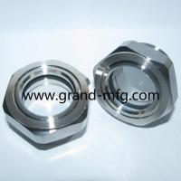 China M33x1.5 SS304 Fluid Level Sight Glass with Locking Nut, 5-120 Bar Oil Gauge for sale