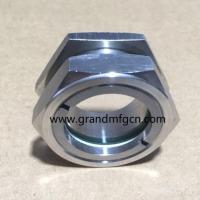 China M27x1.5 SS304 Food Grade Sight Glass with Big Viewing Window Locking Nut 220C 12MPa for sale