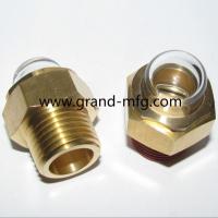 China Brass Oil Level Sight Glass Indicator 1 inch NPT Thread for Vacuum Pump Air Compressor 5-10 Bar for sale