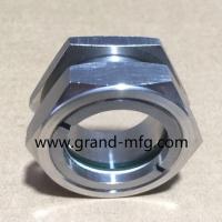 China SS304 NPT 1/2 Stainless Steel Sight Glass Oil Sight Window with Reflector for Vacuum Pump Compressor for sale