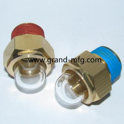 China Brass Sight Glass Hemispheric Domed Shape High Temperature 5-10 Bar GM-HDN12 for sale