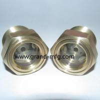 China Brass Oil Level Sight Glass Indicator 1 inch NPT Thread for Vacuum Pump Air Compressor 5-10 Bar for sale