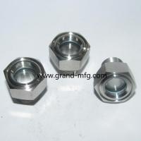China SS304 Stainless Steel Oil Sight Glass NPT 1/4 1500PSI Borosilicate Window for sale