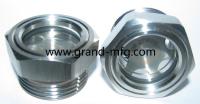 China Stainless Steel Sight Flow Window 1500PSI 1-2 Inch BSP G Thread Oil Level Gauge for sale