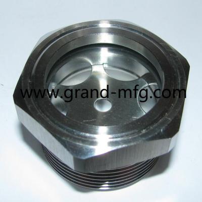 China G3/4 Stainless Steel 304 Oil Sight Glass Window Hex Oil Level Gauge 5-120 Bar for sale