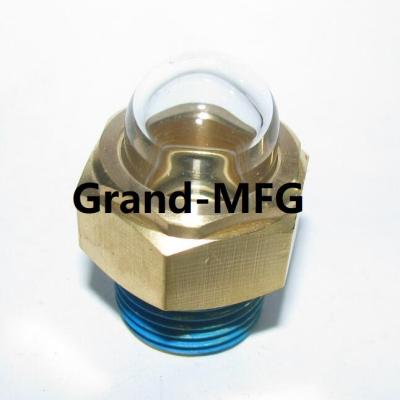 China Brass Oil Level Sight Glass 3/8 NPT Male Thread for Vacuum Pump Compressor 5-10 Bar for sale