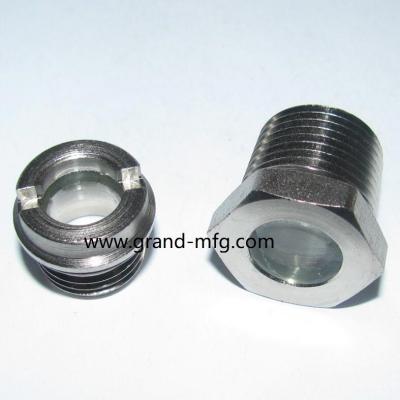 China NPT1 1/4 Fused Steel Sight Glass for Refrigeration Compressor 12MPa 260C for sale