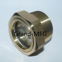 China Brass 1/2 Inch NPT Male Thread Oil Level Sight Glass Indicator for Pumps 5-10 Bar for sale