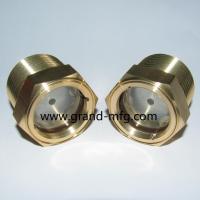 China Brass Oil Level Sight Glass NPT 1/2-14 with Natural or Tempered Glass 5-10 Bar for sale