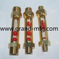 China Brass Oil Level Sight Gauge G3/4 BSP Thread 80-600mm Center Distance for Hydraulic Reservoir for sale