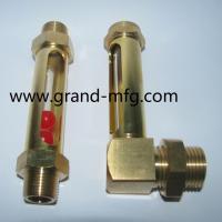 China Brass Oil Level Sight Gauge Indicator 1/2 inch BSP Thread 80mm to 600mm Distance for sale
