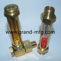 China Brass Oil Level Sight Gauge 1/4 BSP Thread 80-600mm Distance for Hydraulic Reservoir for sale