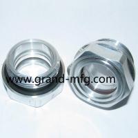 China Aluminum Oil Level Sight Glass BSP G1/2 G1/4 Thread 3mm Glass 5-10 Bar for sale