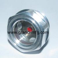 China Aluminum Oil Level Sight Glass BSP Metric Thread 5-10 Bar 120C Industrial Indicator for sale