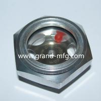 China Aluminum Oil Level Sight Glass 1-1/4 Inch BSP Thread 10 Bar Visual Gauge for Pump Compressor for sale