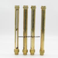China Brass Oil Level Sight Gauge G1/2 BSP Thread 80-600mm Distance for Hydraulic Reservoir for sale