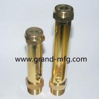 China Brass Oil Level Sight Gauge G1/2 BSP Thread 80-600mm Distance for Hydraulic Reservoir for sale
