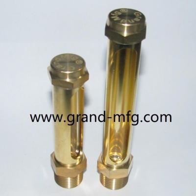 China Brass Tube Oil Level Gauge M16x1.5 with Quartz Glass for Gearbox 80-600mm for sale